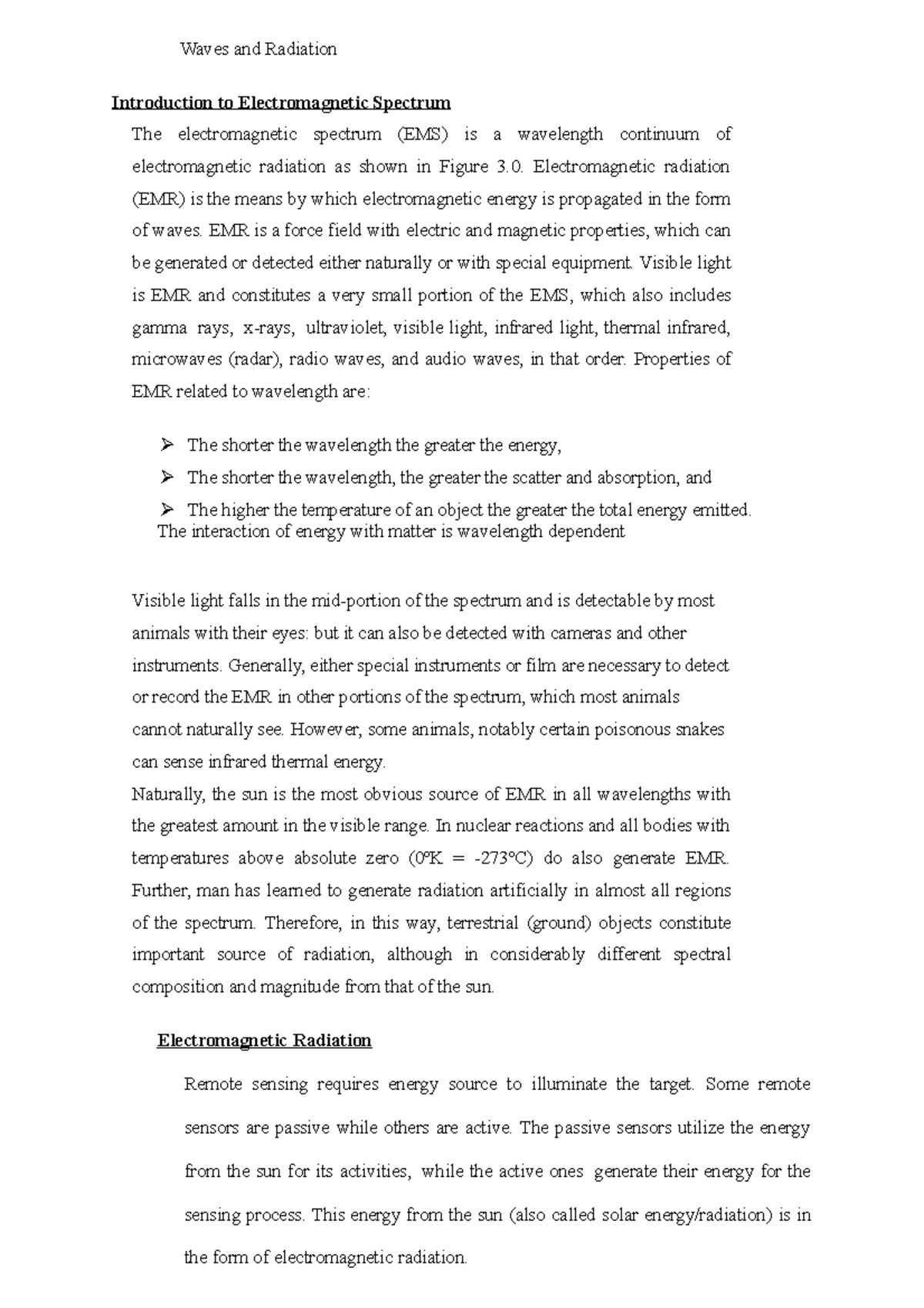 Electromagnetic Spectrum 2023 - Waves and Radiation Introduction to ...