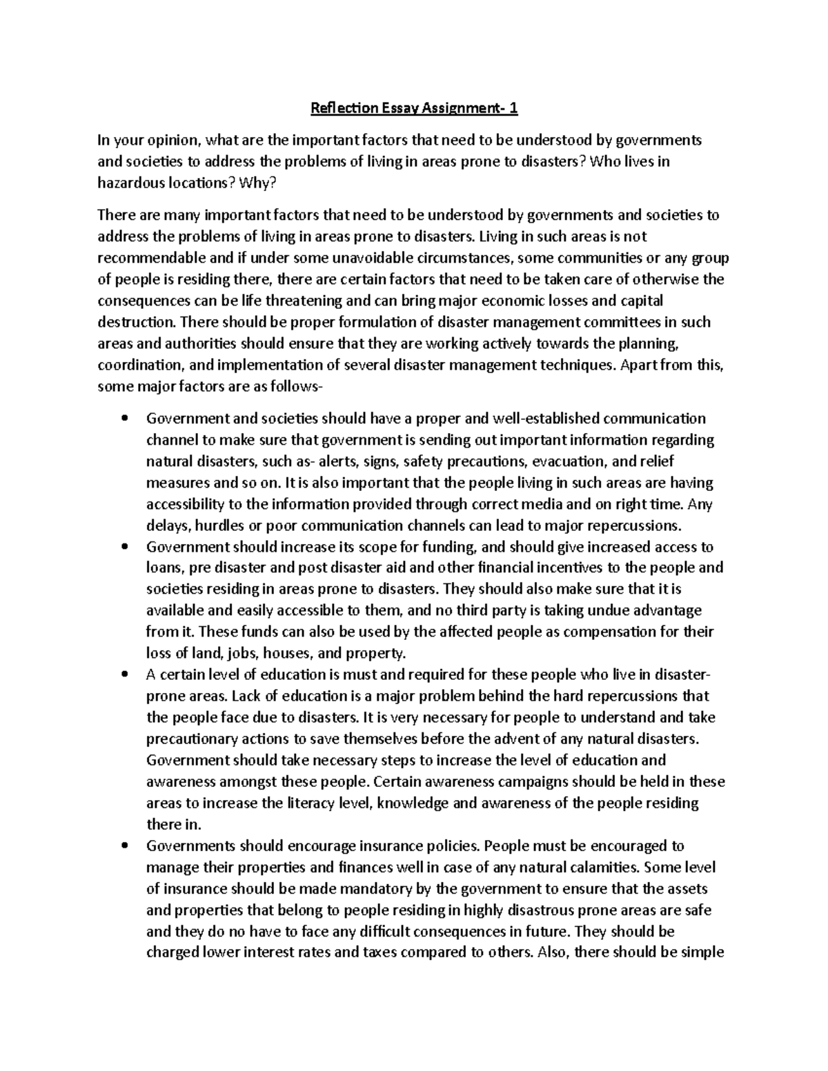 Reflection Essay Assignment Test Part A CAN118 - Reflection Essay ...