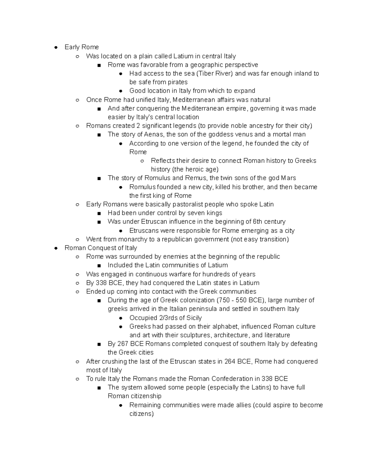 3rd century Roman Empire - Early Rome Was located on a plain called ...