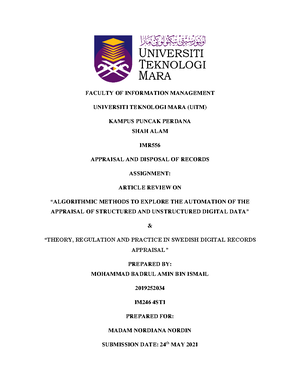 Answer Sheet FIN544 - assessment for students - Financial Accounting ...