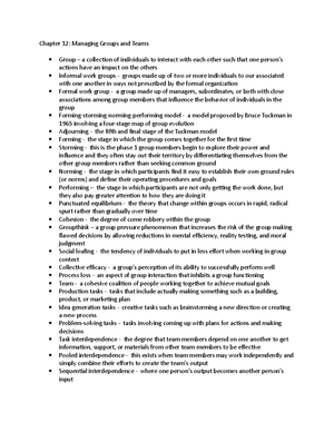 Module 6 Notes - Module 6 Notes Goals – outcome statements that define ...
