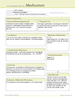 Losartan Potassium - note - ACTIVE LEARNING TEMPLATES THERAPEUTIC ...