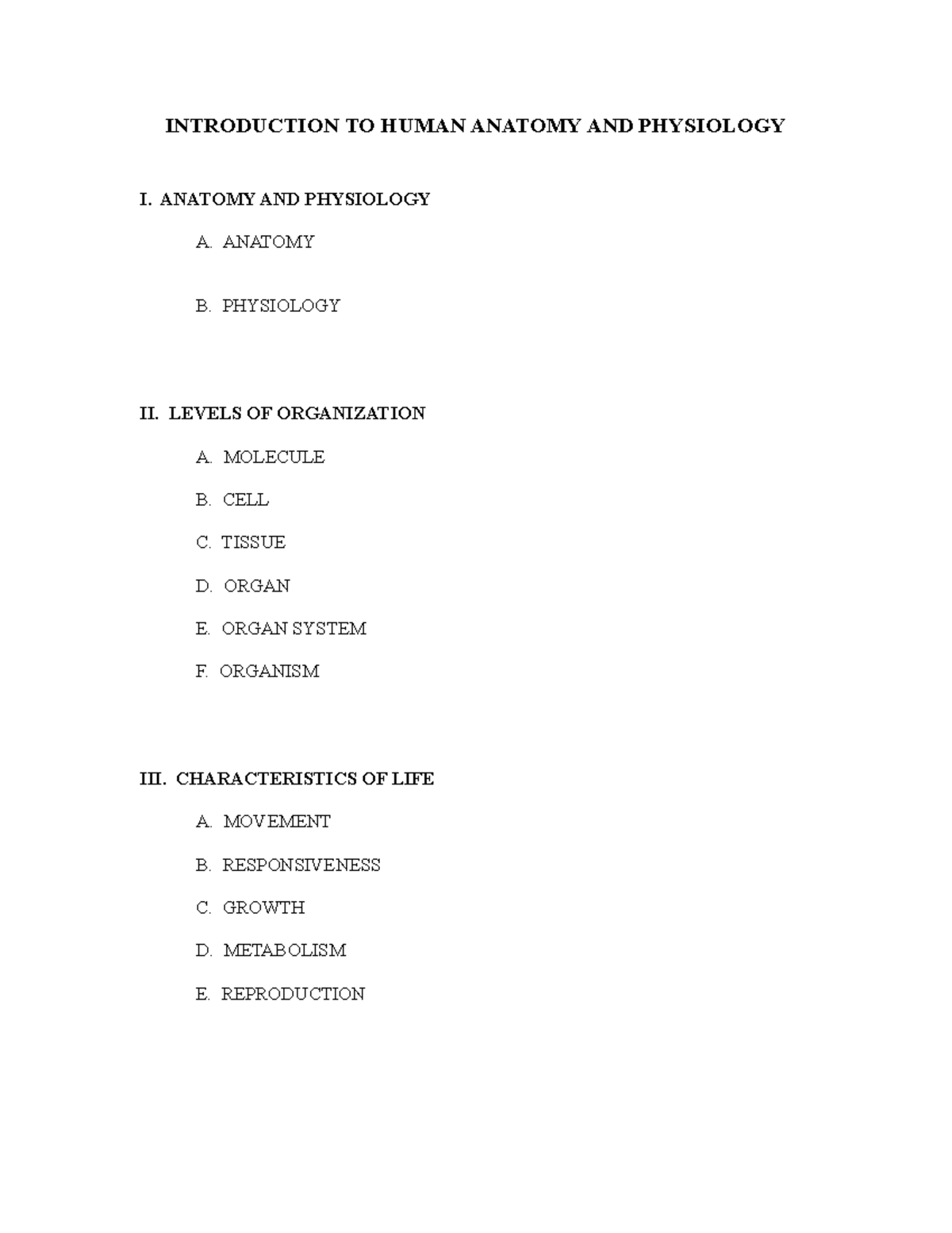 UTF-8''Topic%201%20Outline - INTRODUCTION TO HUMAN ANATOMY AND ...