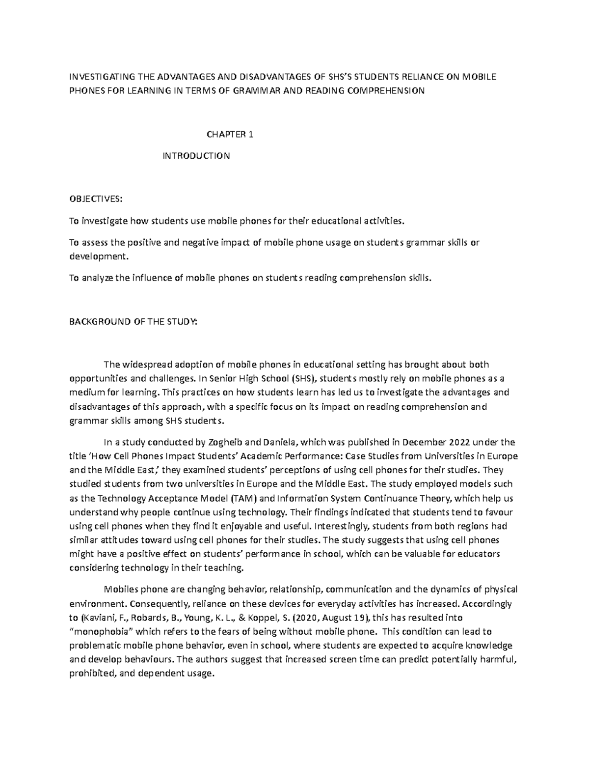 Document - Study lesson - INVESTIGATING THE ADVANTAGES AND ...