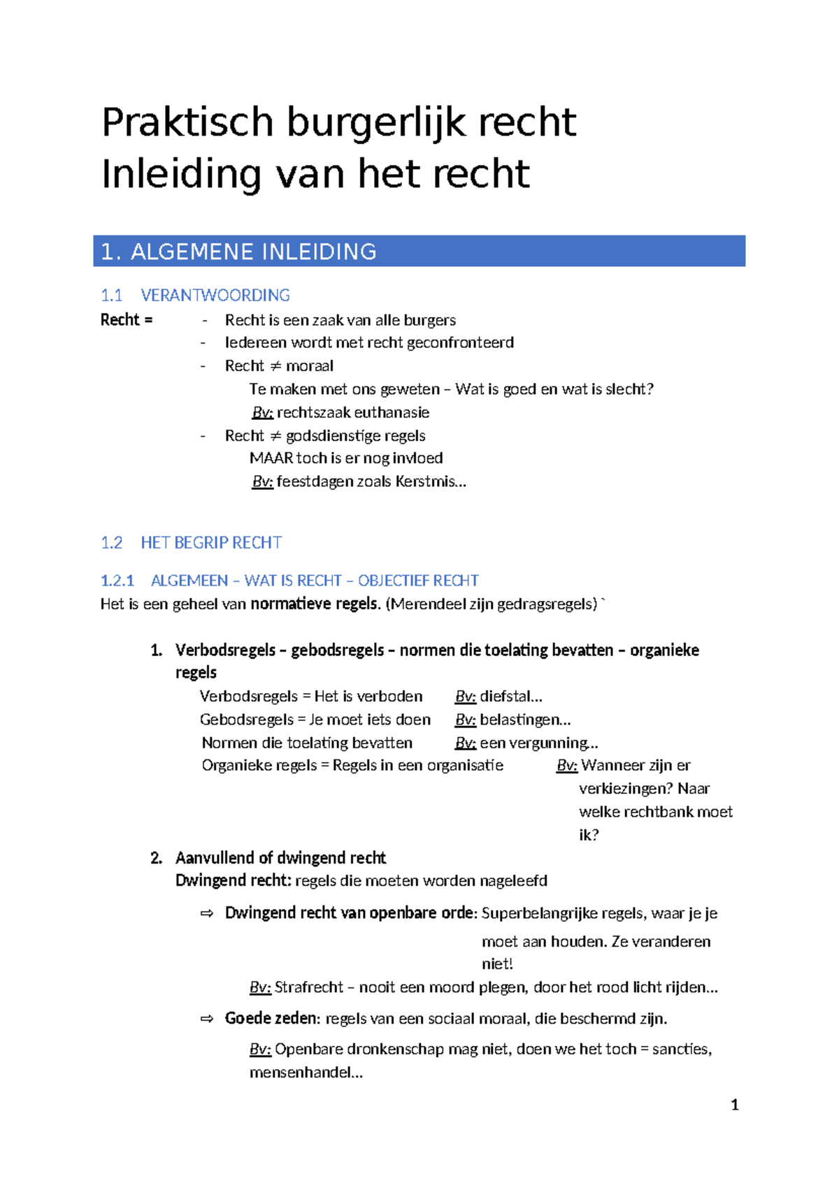 Praktisch burgerlijk recht - Praktisch burgerlijk recht Inleiding van ...