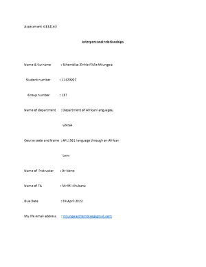6 forms of Address in the Tshivenda language - Table of Contents TASK TASK List of references ...
