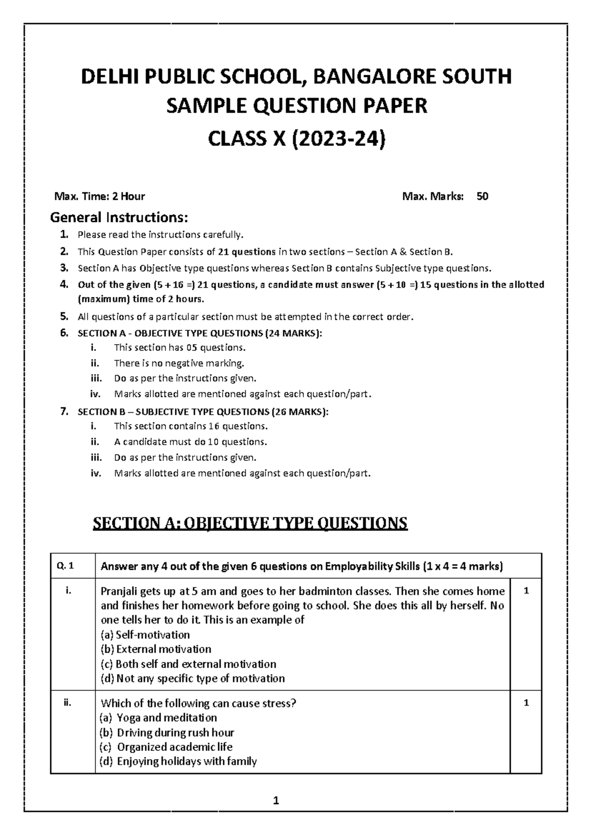 VOC-AI Sample Paper - Study material - DELHI PUBLIC SCHOOL, BANGALORE ...