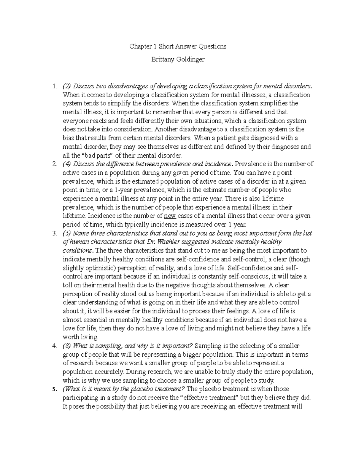 Chapter 1 Short Answer Questions - Chapter 1 Short Answer Questions ...