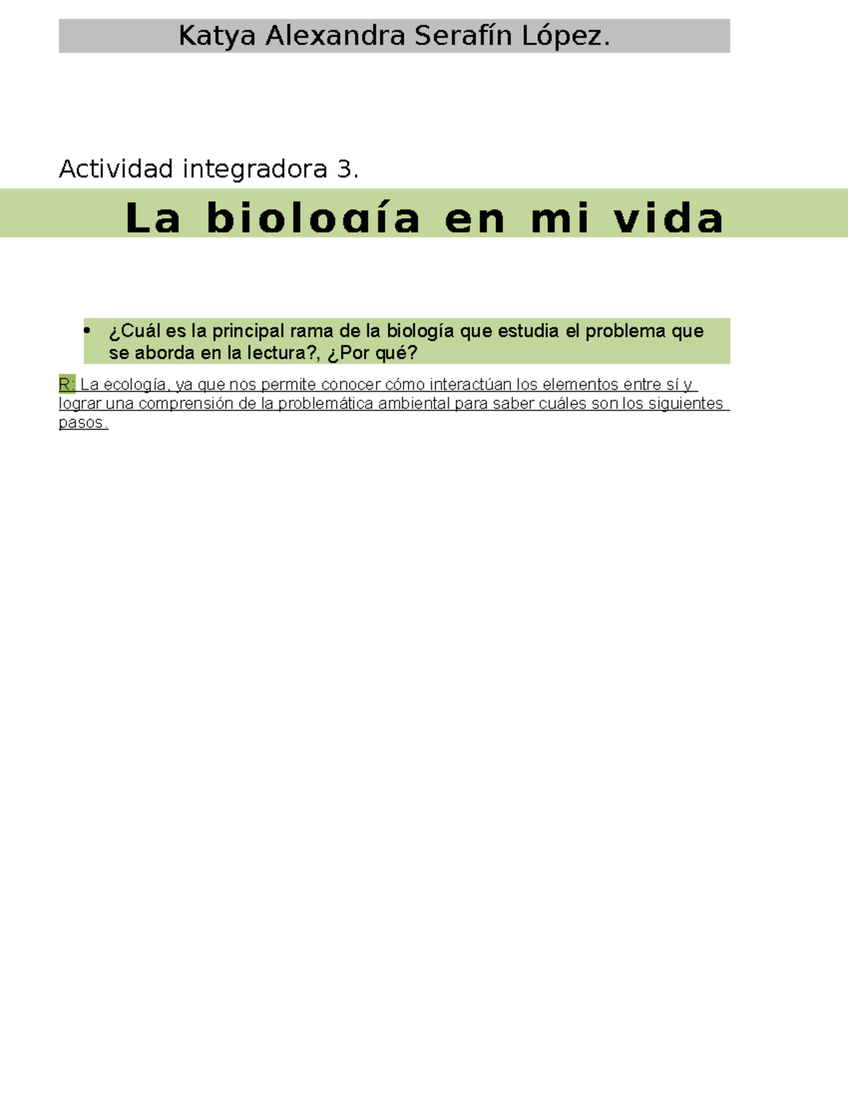 Actividad integradora realizada por Katya Alexandra serafin lopez, año ...