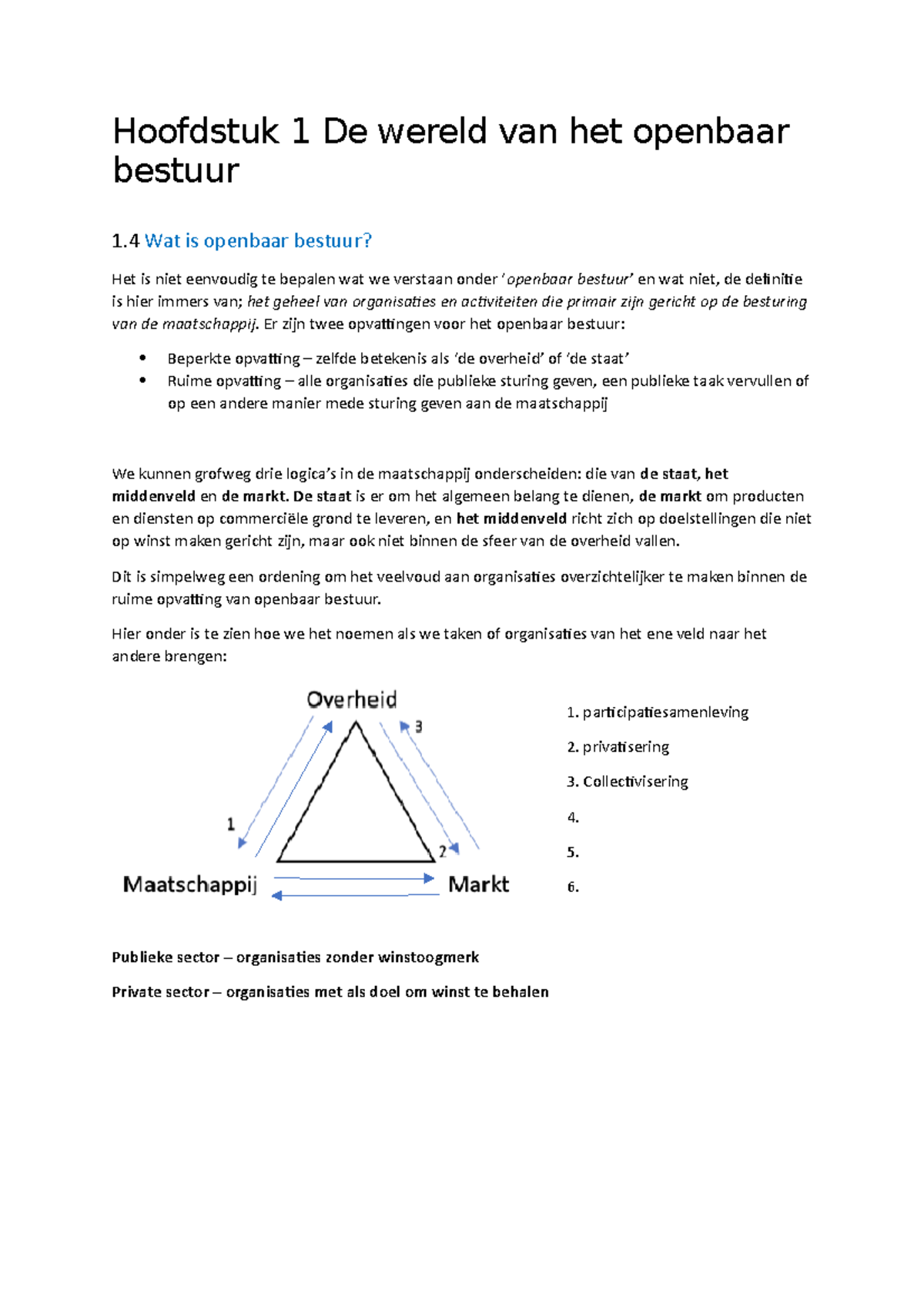 Hoofdstuk 1 De wereld van het openbaar bestuur - Er zijn twee ...