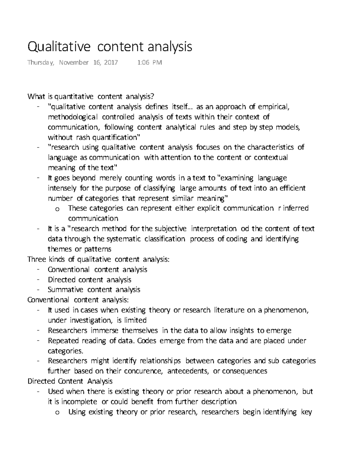 Qualitative content analysis - "qualitative content analysis defines ...