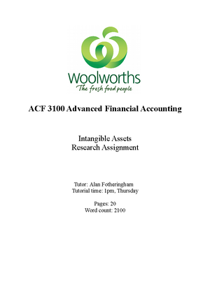 ACF3100 Teamwork assessment - (ACC/ACF3100 S2 2022) Teamwork assessment ...