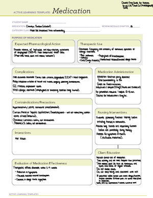 Misoprostol - ATI medication form - ACTIVE LEARNING TEMPLATES ...