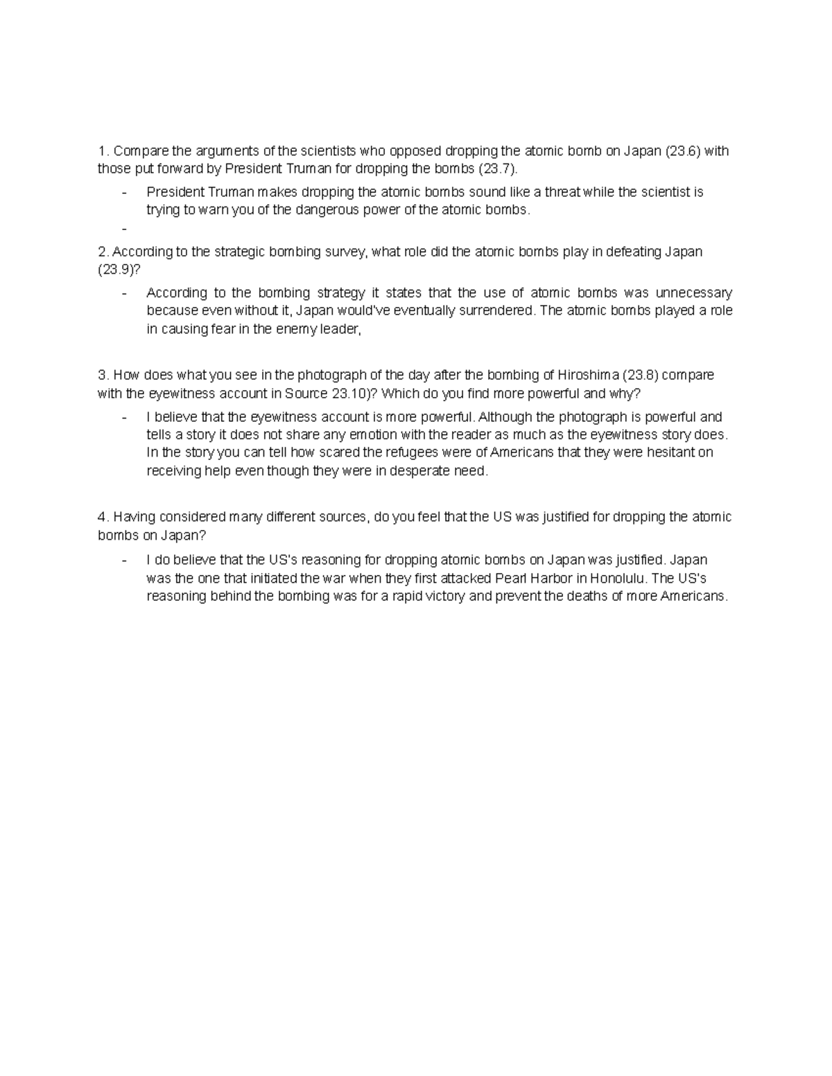 Discussion Board #5 - Compare the arguments of the scientists who ...