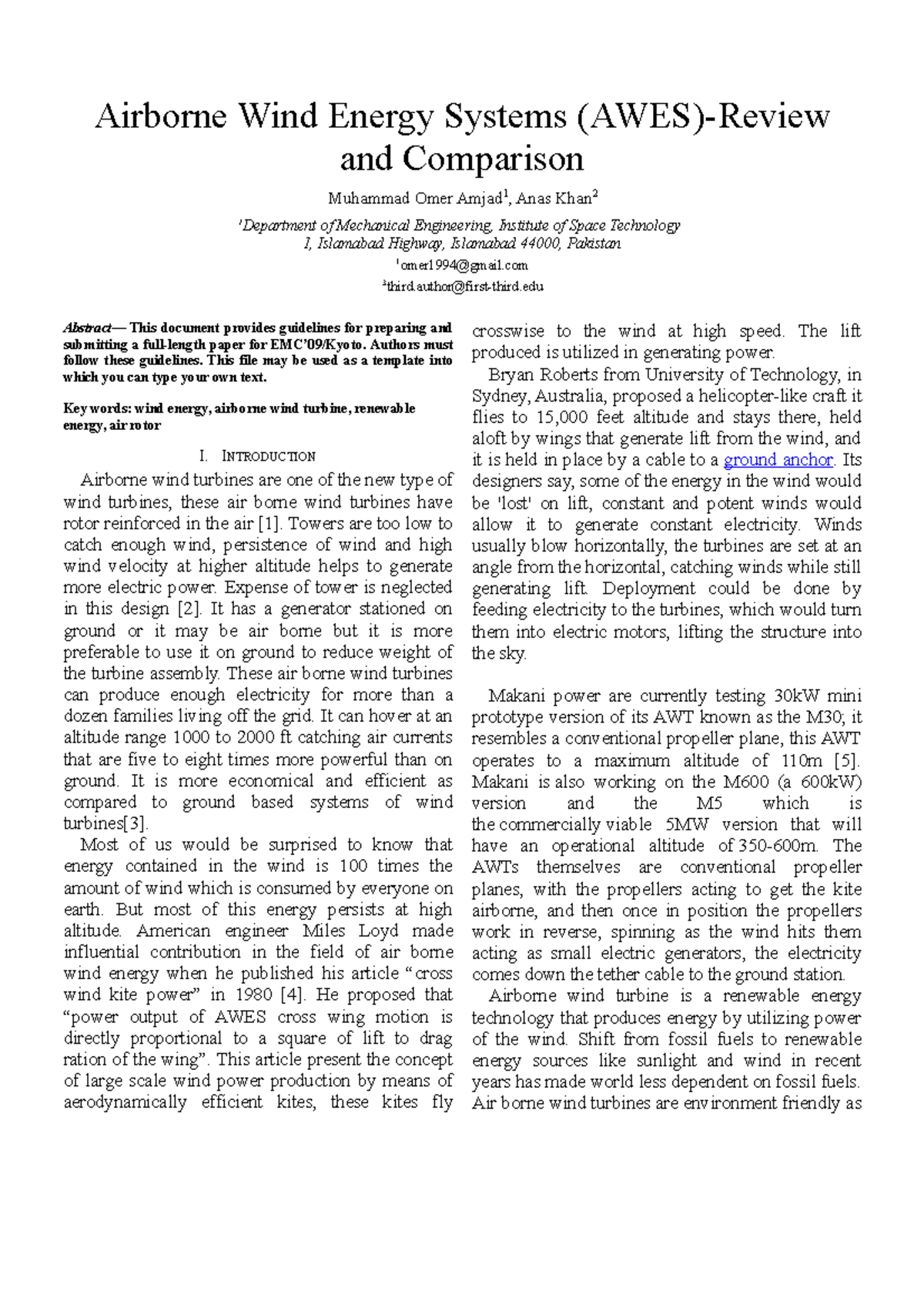 Airborne-final-paper - Airborne Wind Energy Systems (AWES)-Review and ...