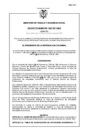 GTC 45 DE 2012 - GtC 45 - GUÍA TÉCNICA GTC COLOMBIANA 45 2012-06- GUÍA ...