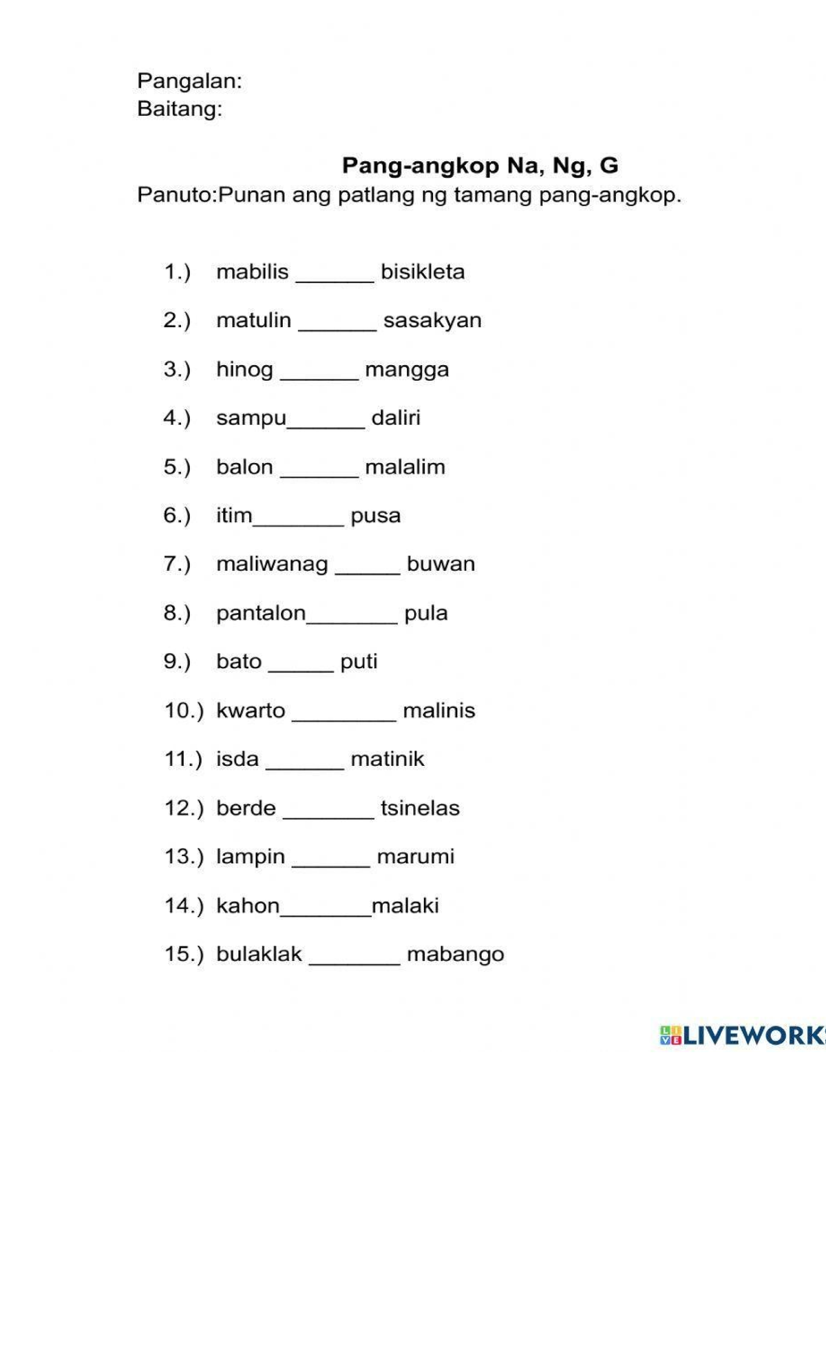Pangatnig - General Education - Studocu