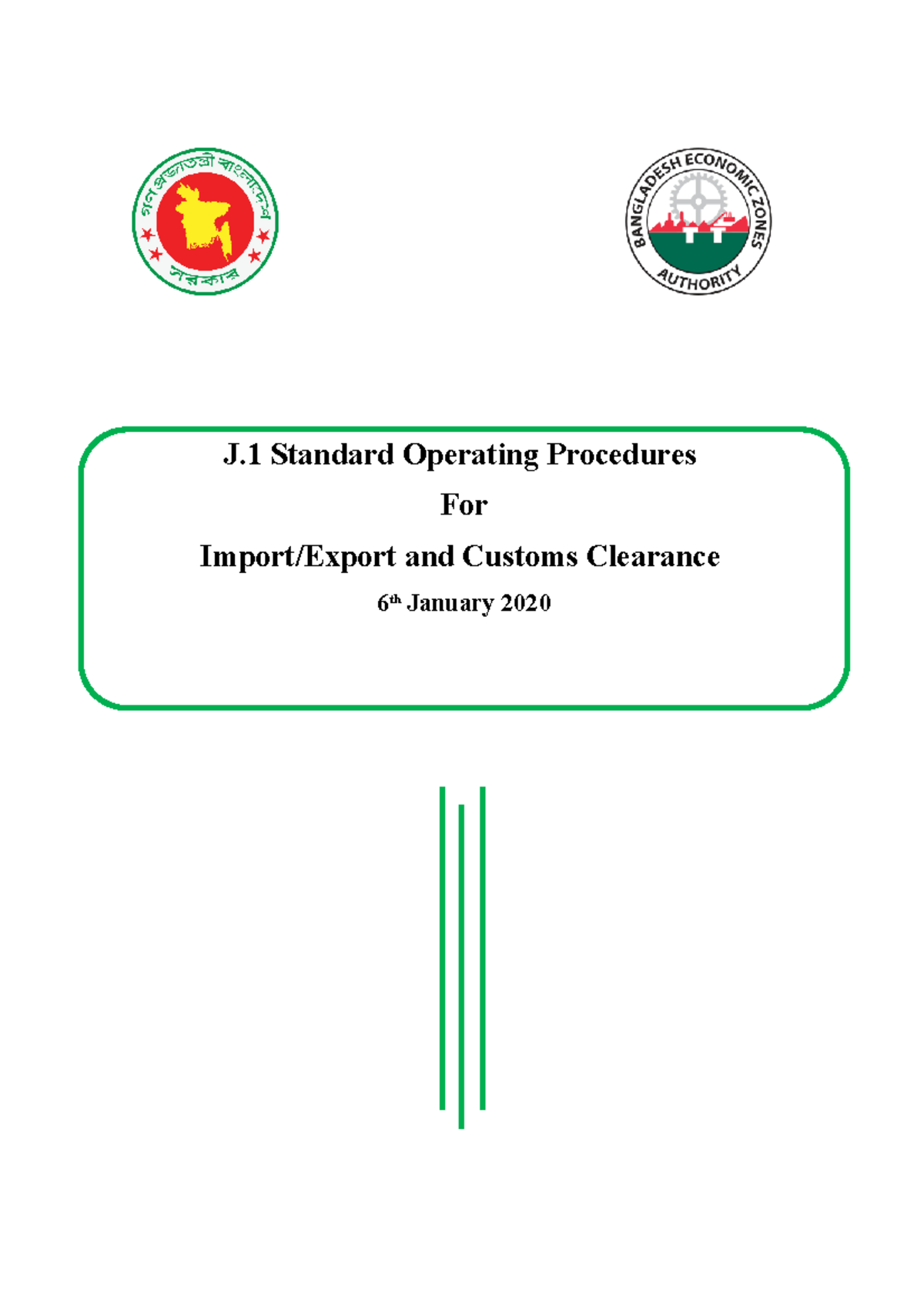 Customs sop - J Standard Operating Procedures For Import/Export and ...
