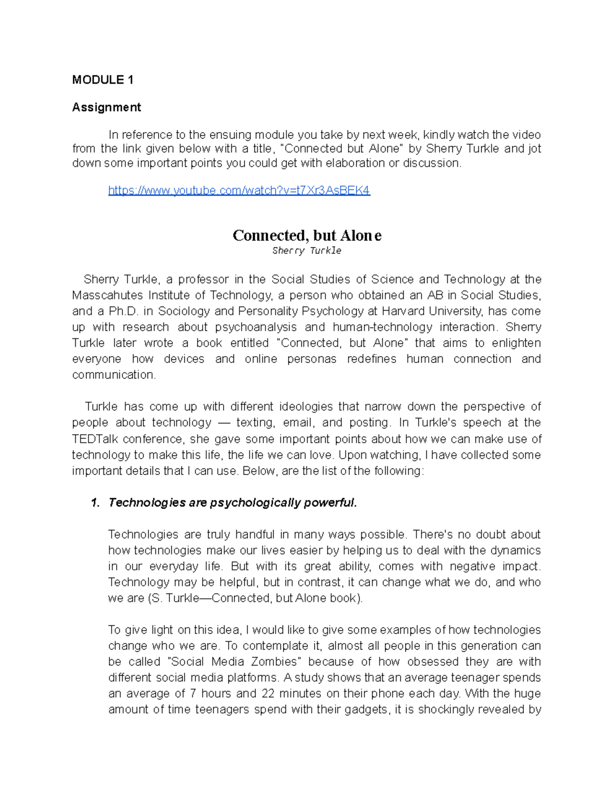 Bautista Mico Andrei - Module 1 (Assignment) - MODULE 1 Assignment In reference to the ensuing ...