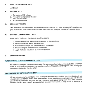 Circuit-IM2 - Learning materials for engineering - Bs Electrical Engineering - NVSU - Studocu