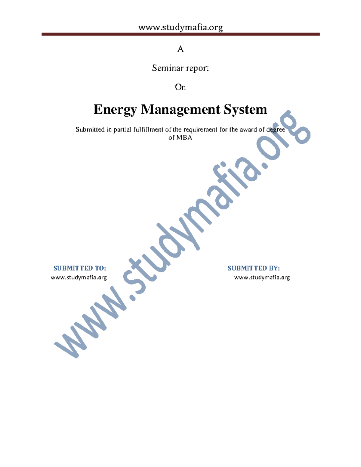 MBA-Energy-Management-System-Report.pdf - A Seminar report On Energy ...