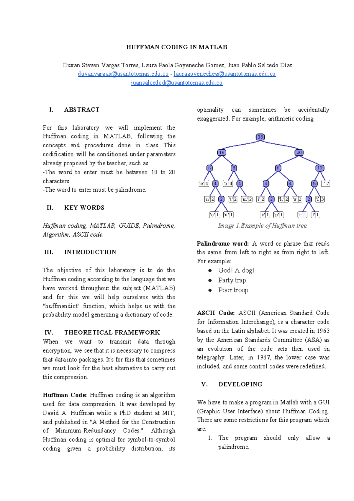 Codificacion Huffman En Matlab Huffman Coding In Matlab Duvan Steven