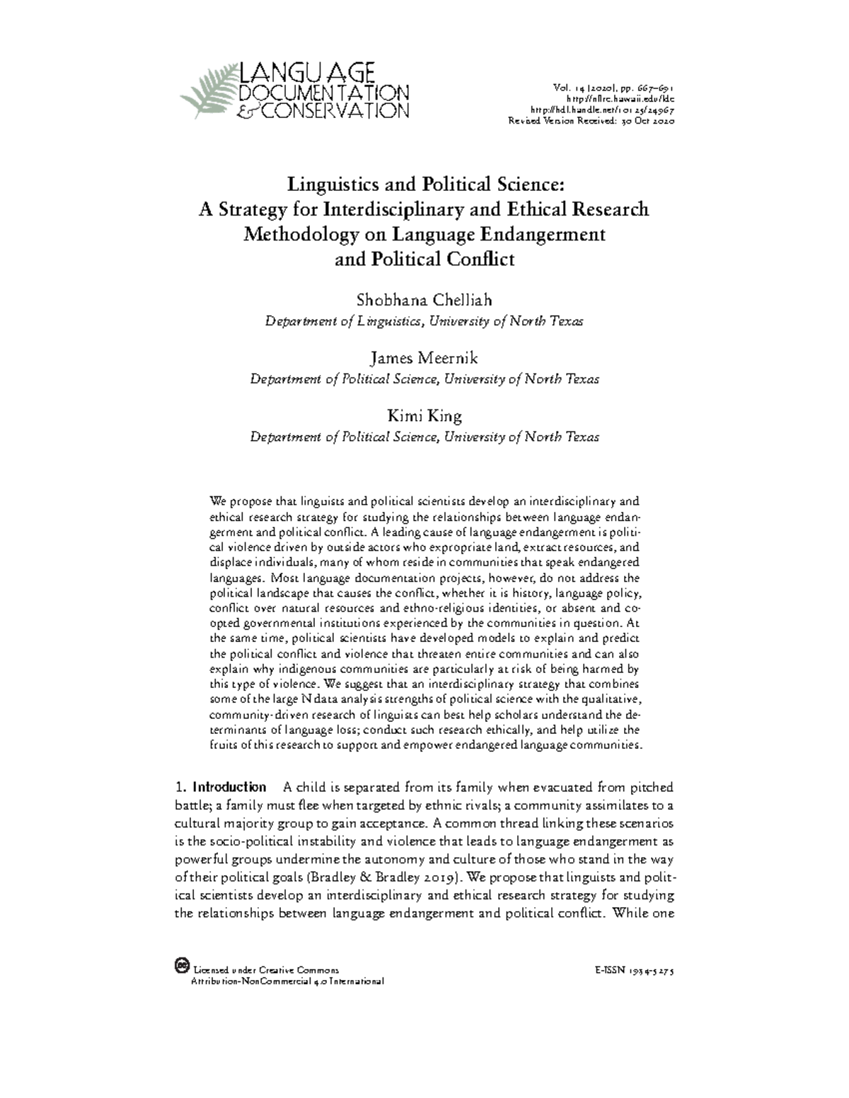 Chelliah et al - Literature sub. - Vol. 14 (2020), pp. 667– nflrc ...