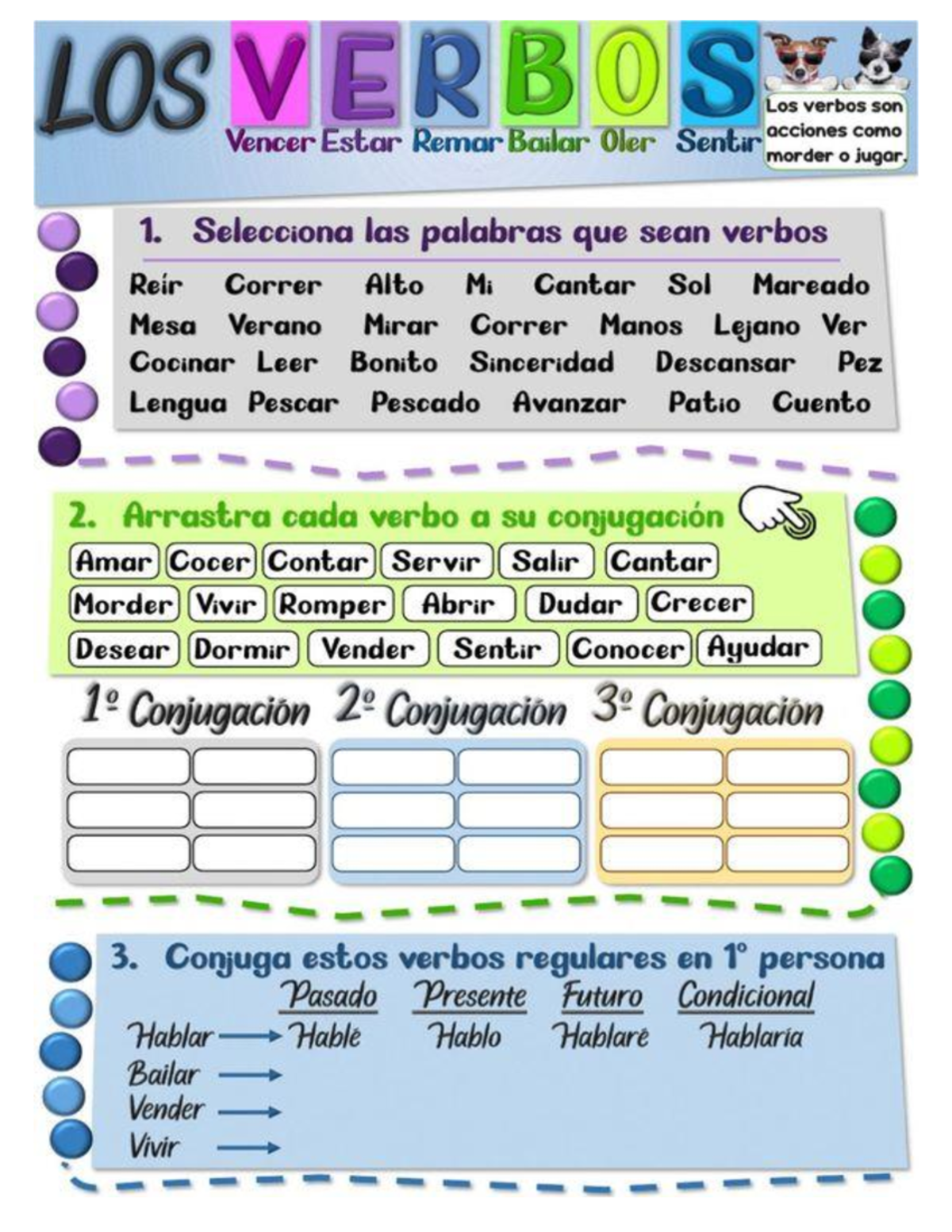 Copias 4 al 22 de noviembre - LOS VERBOS Los verbos son Vencer Estar ...