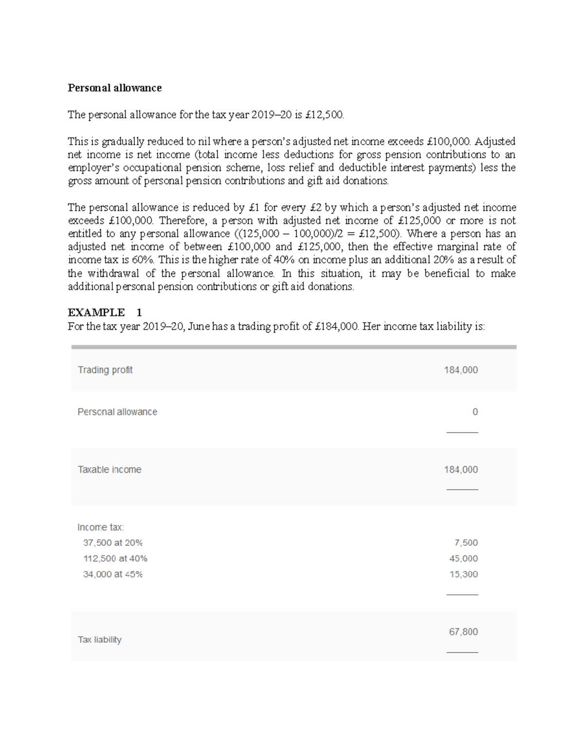 PA - Personal allowance The personal allowance for the tax year 2019–20 ...