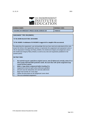 Sias revised final comment - DRAFT POLICY ON SCREENING, IDENTIFICATION ...
