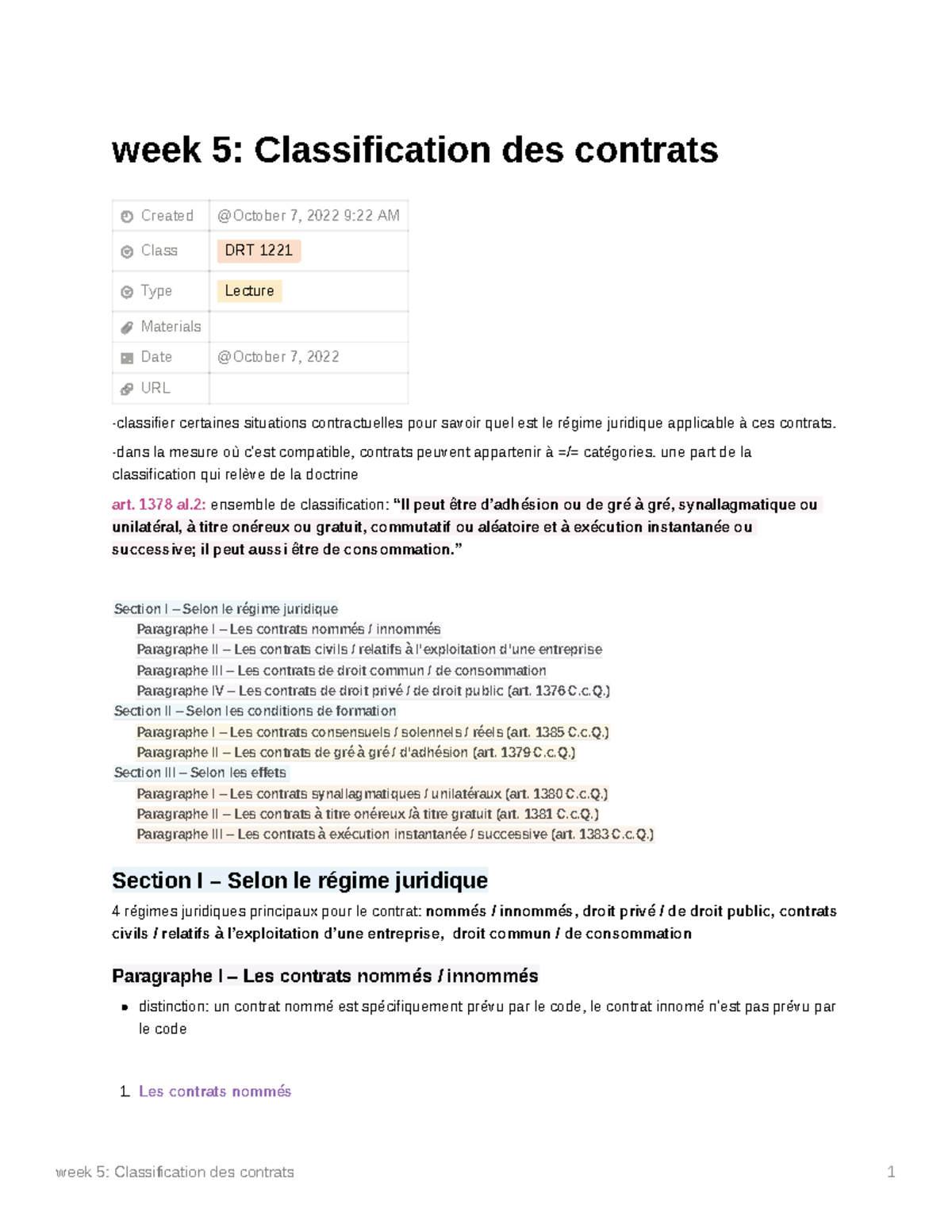 Chapitre 5 - Jeremie Torres - week 5: Classification des contrats ...