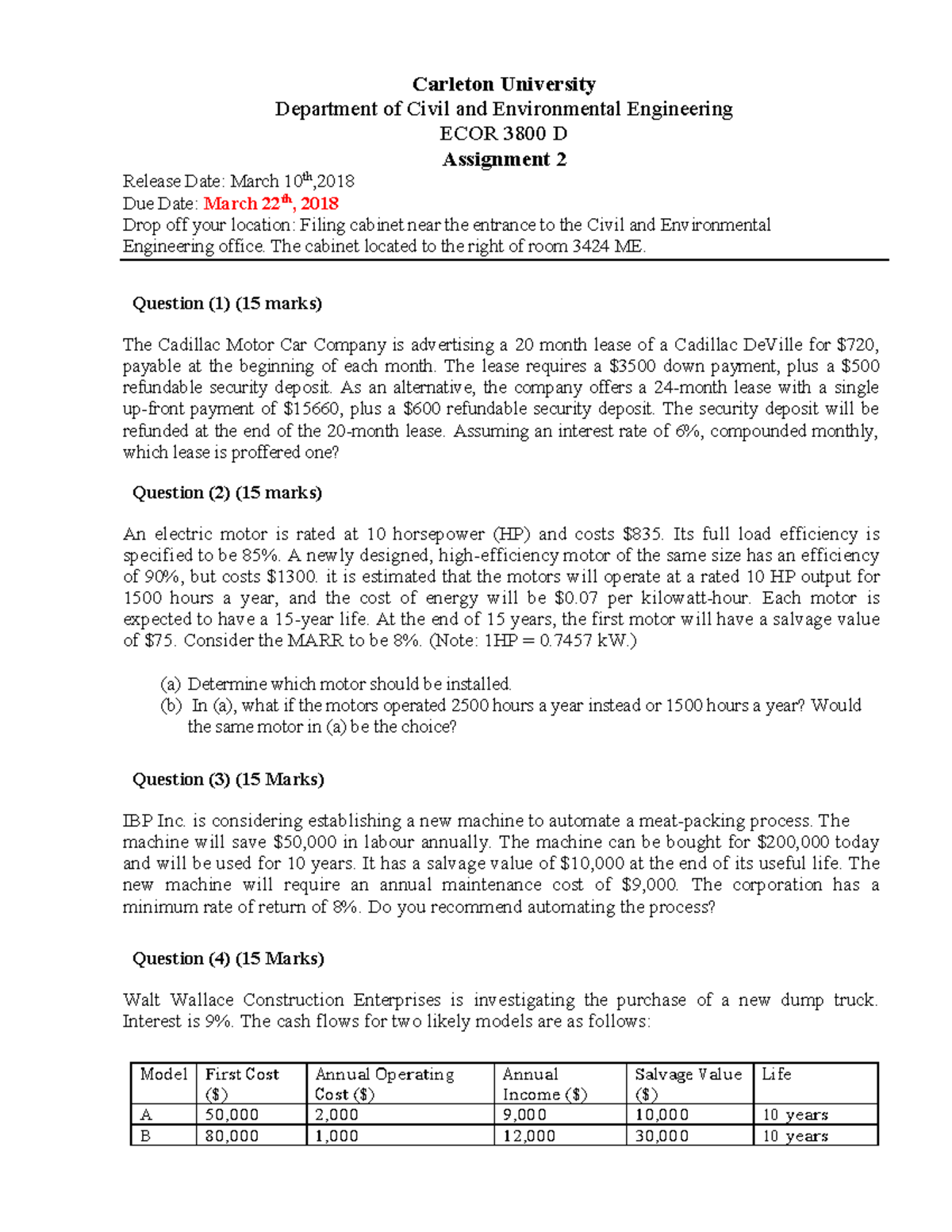 Assignment 2-2018-BD - Warning: TT: undefined function: 32 Carleton University Department of ...