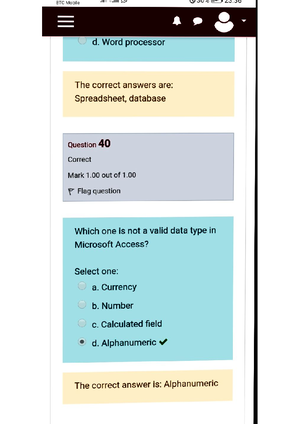 ICT122 Final EXAM 2022 - A test of computer studies second semester ...