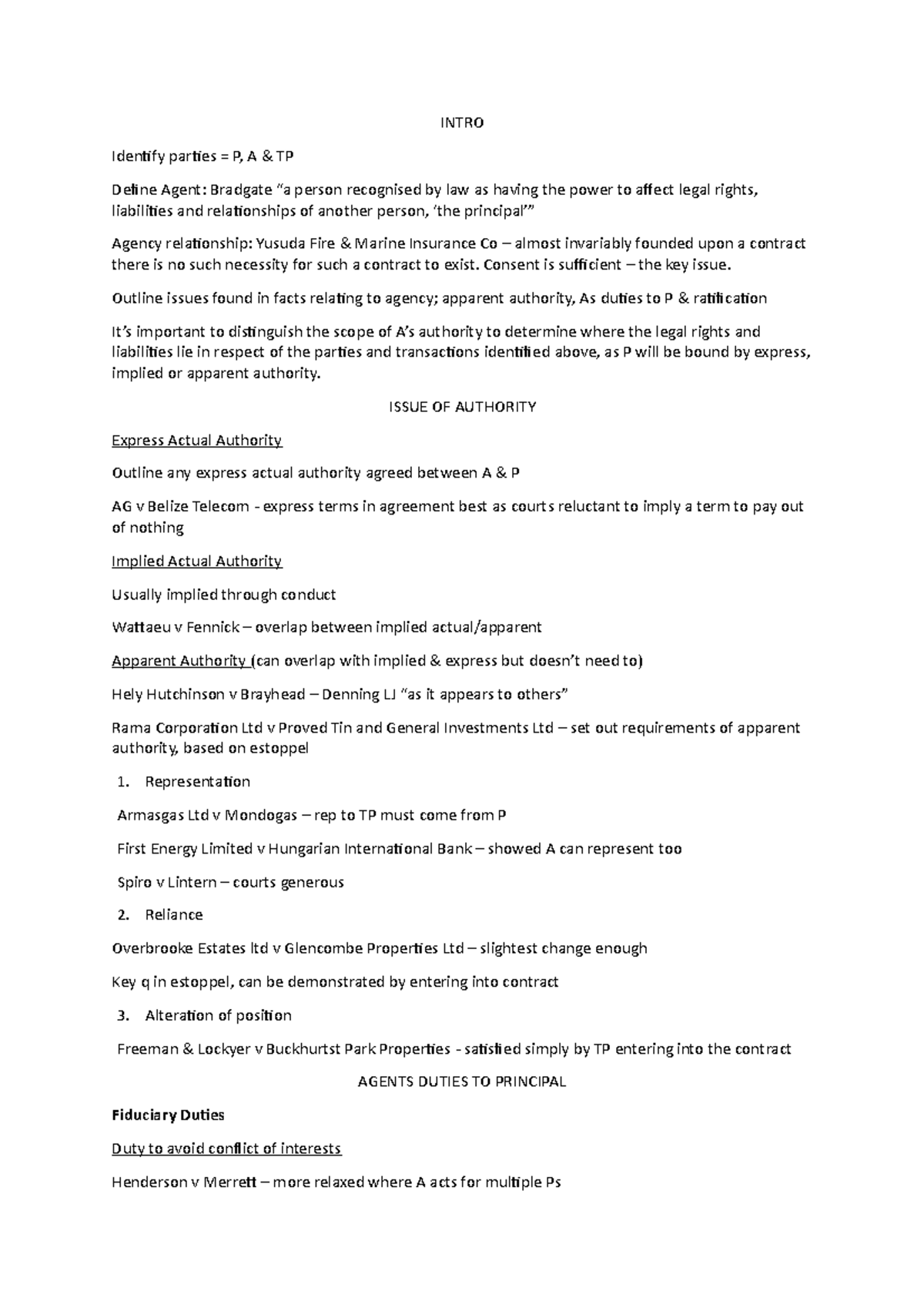 Agency Problem Question PQ Exam Structure INTRO Identify Parties P agency-problem-question-pq-exam-structure-intro-identify-parties-p