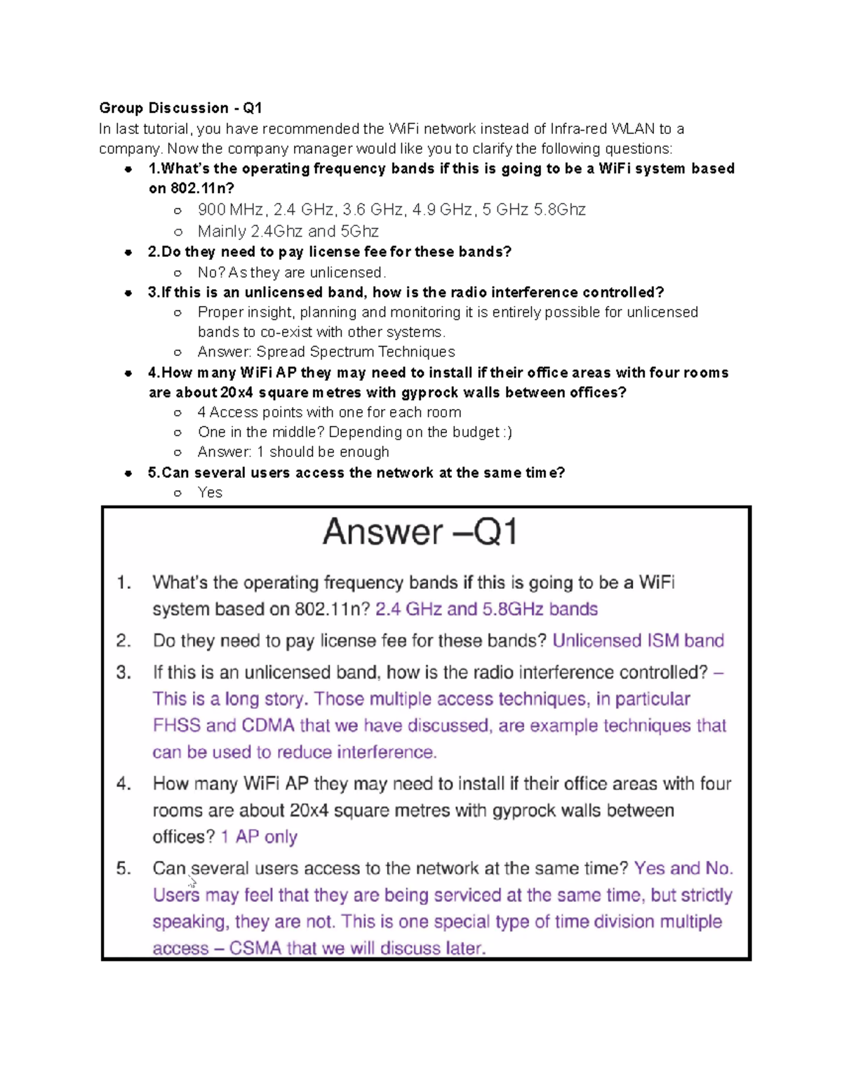 Week 4 Mobile Networking Tutorial Discussion - In last tutorial, you ...