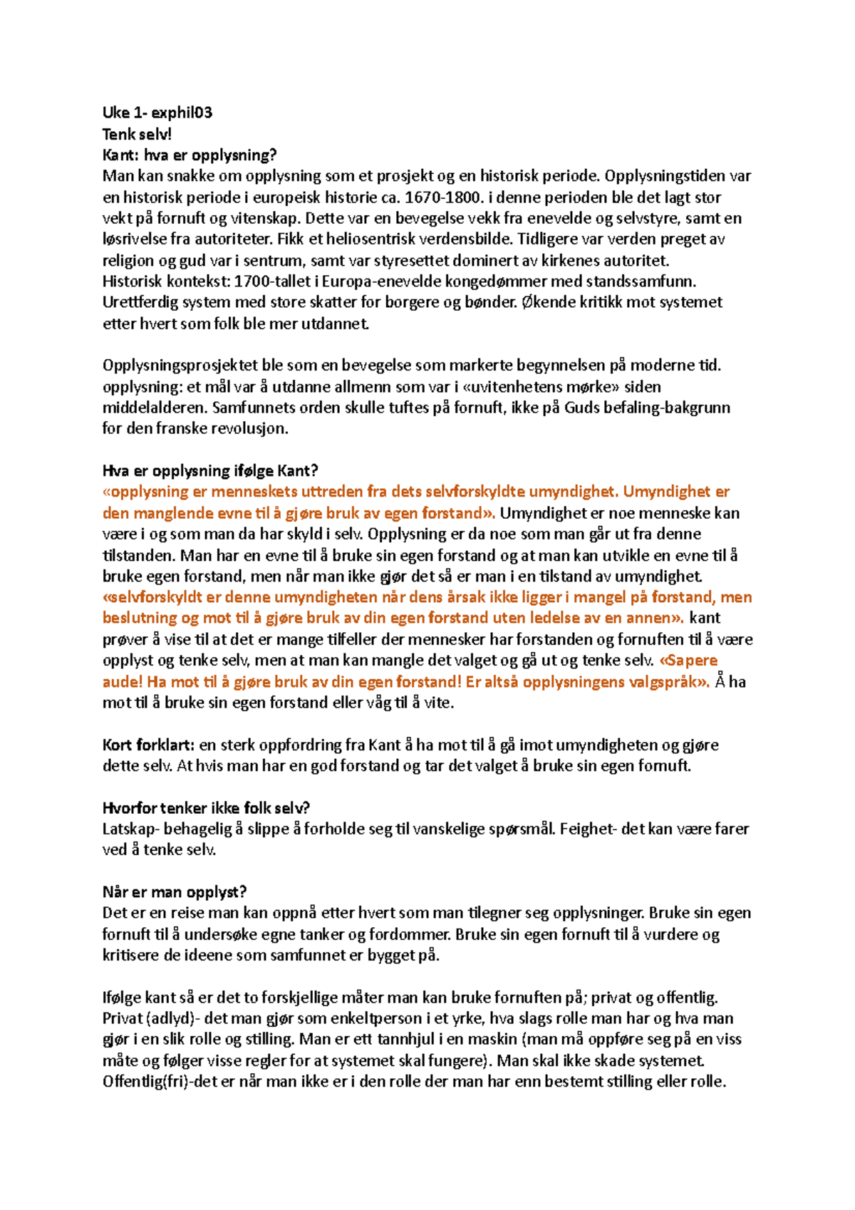 tenk selv &vitenskapelig metode, emipirisme og solflekker - EXPHIL03 - UiO - Studocu