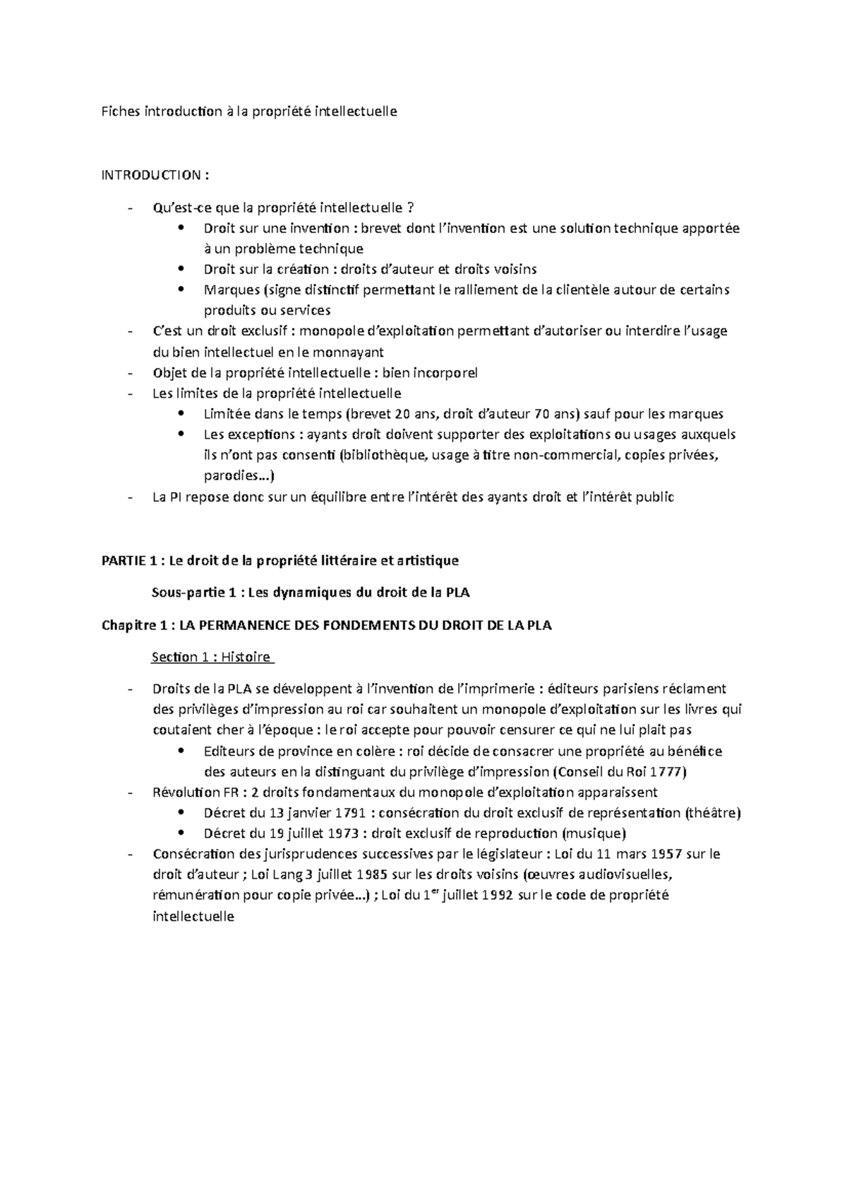 Fiches introduction à la propriété intellectuelle S6 - Fiches ...