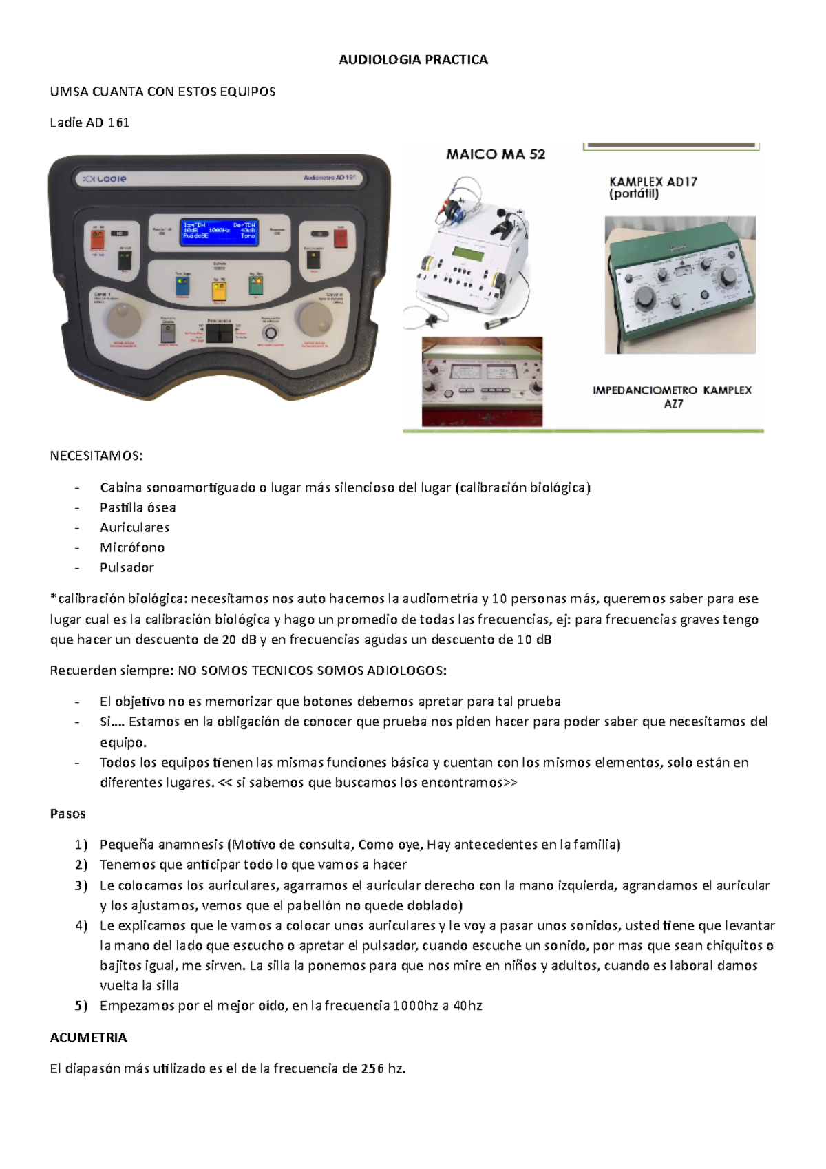 Audiologia Practica Laura Lucero-1 - AUDIOLOGIA PRACTICA UMSA CUANTA ...