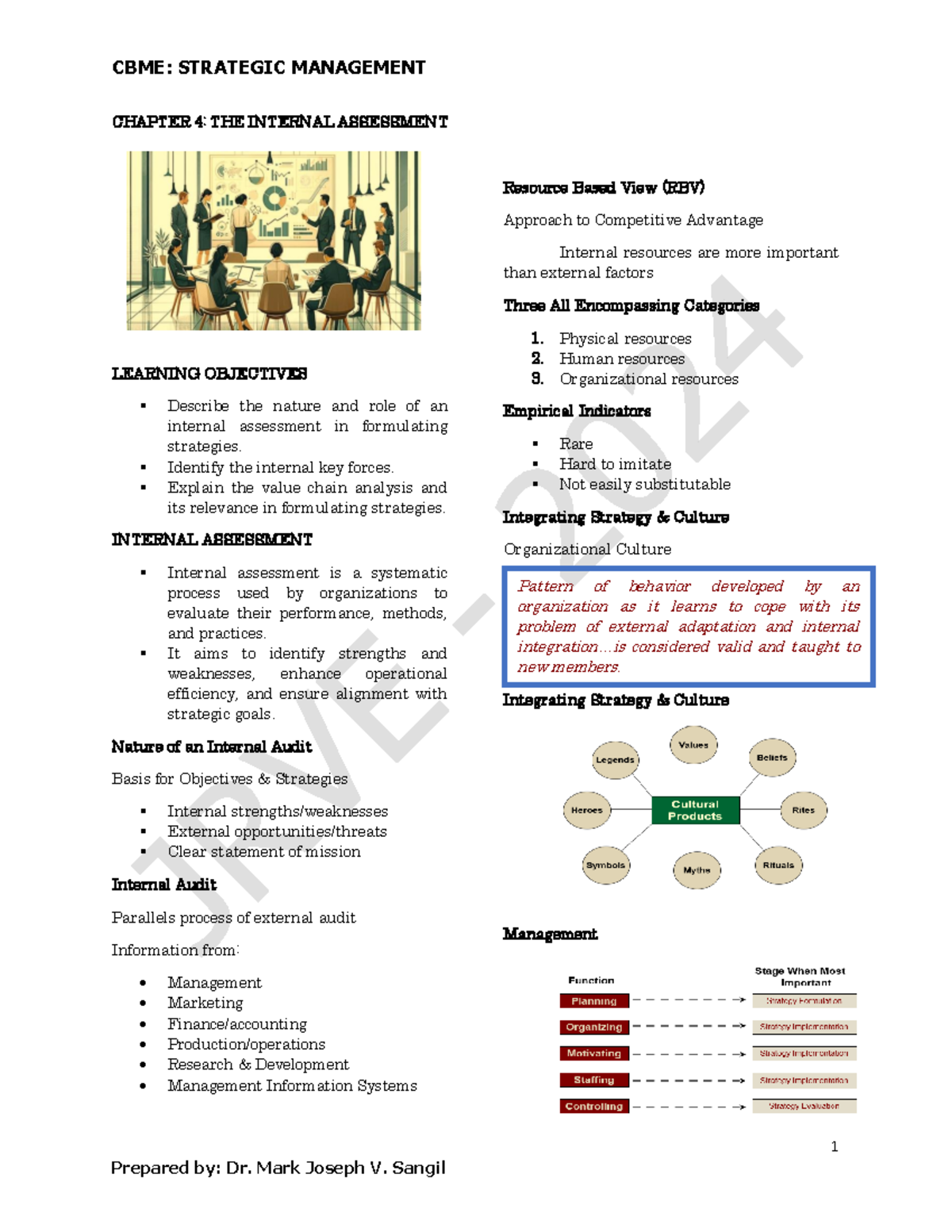 CBME - Chapter 4 - Goodluck and KAJA - CBME: STRATEGIC MANAGEMENT 1 ...