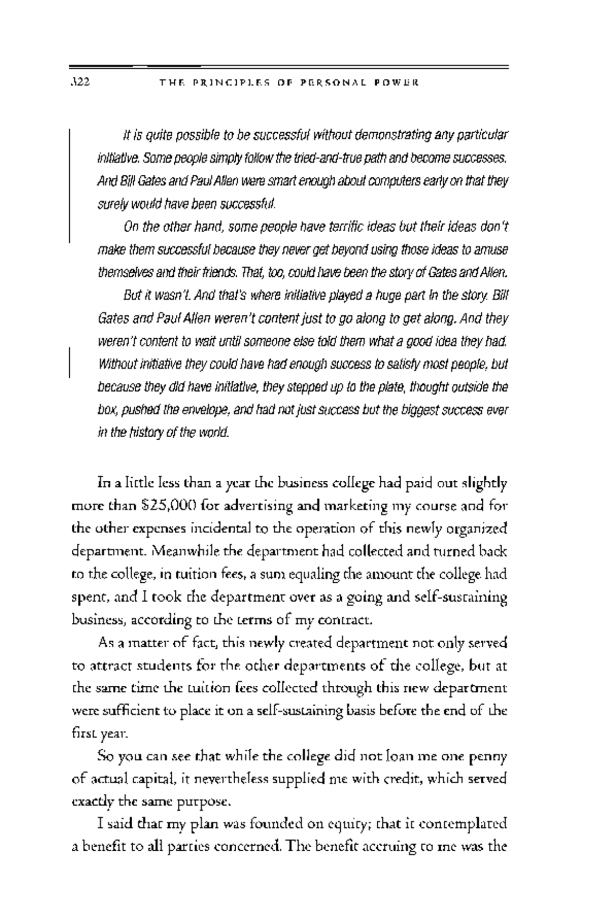 Law of Success (33) - 322 THE PRINCIPLES OF PERSONAL POWER It is quite ...