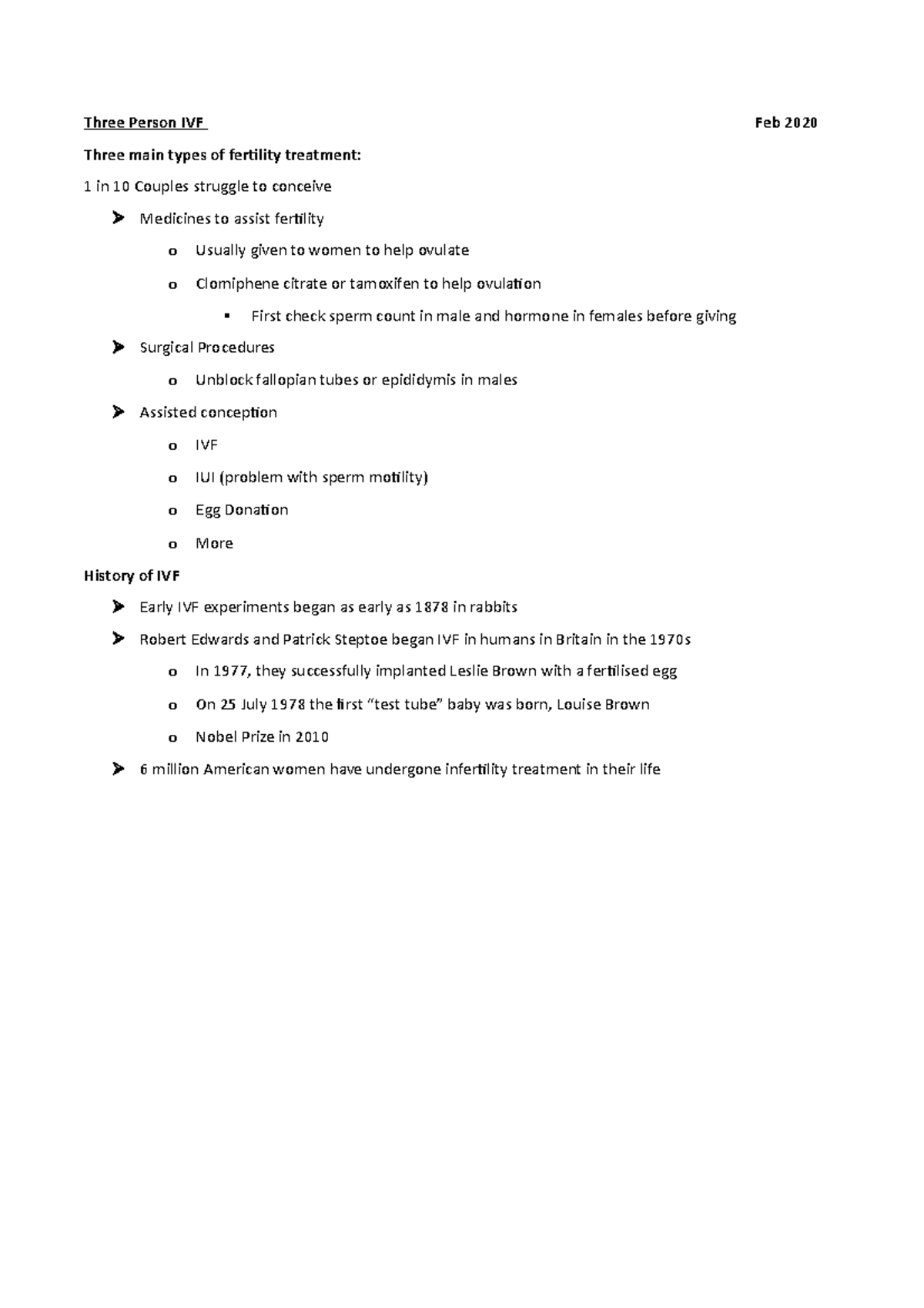 3 person IVF - Lectures on Problems with Mammalian Reproduction - Three ...