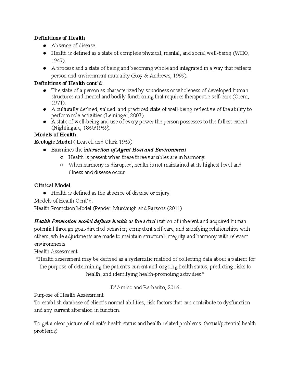 Definitions Of Health And Information On The Four Steps Lecture Notes definitions-of-health-and-information-on-the-four-steps-lecture-notes
