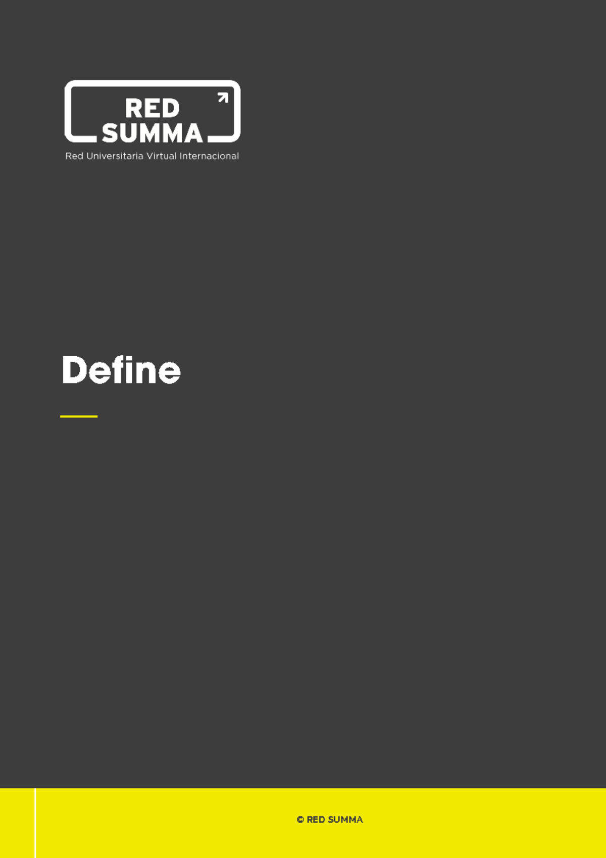Clase 2 - Design Thinking - 1 — © RED SUMMA 02 RED SUMMA® Nota Técnica ...