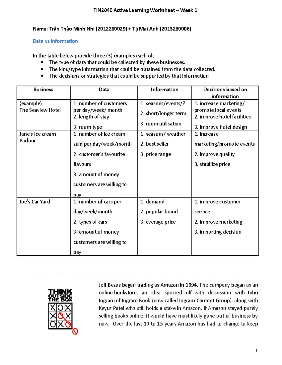 ALWS Week 1 2023 - ALWS Week 1 2023 - TIN204E Active Learning Worksheet ...