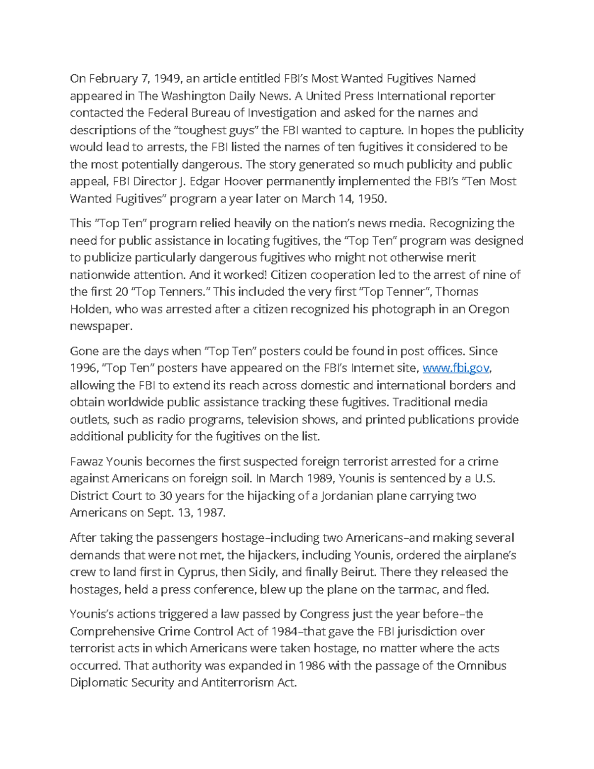 Document 33 - Kelly Crook - On February 7, 1949, an article entitled ...
