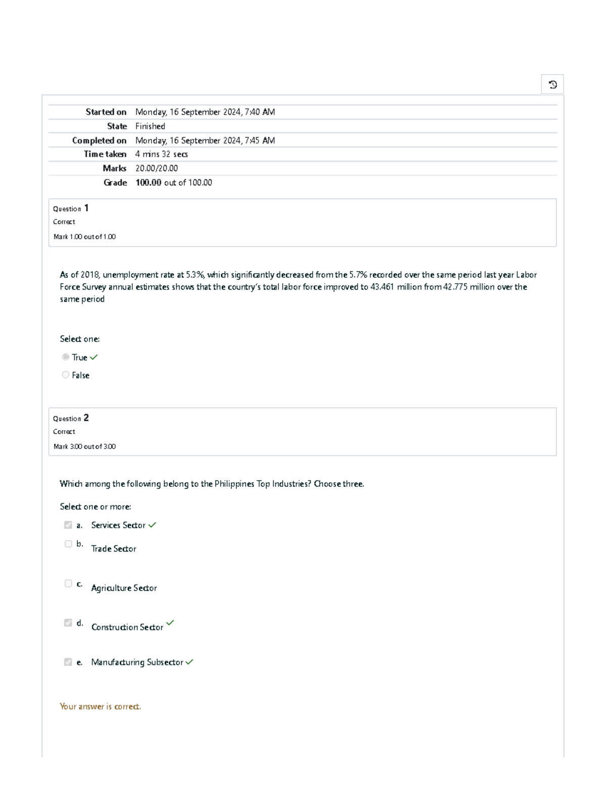 Seminar Prelim - Started on Monday, 16 September 2024, 7:40 AM State ...