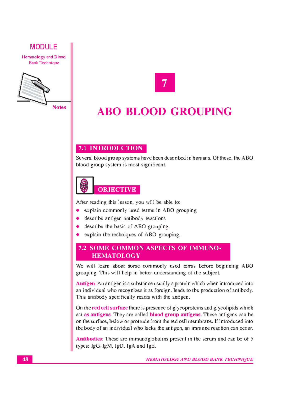 ABO blood grouping in human red blood cell. - MODULE ABO Blood Grouping ...
