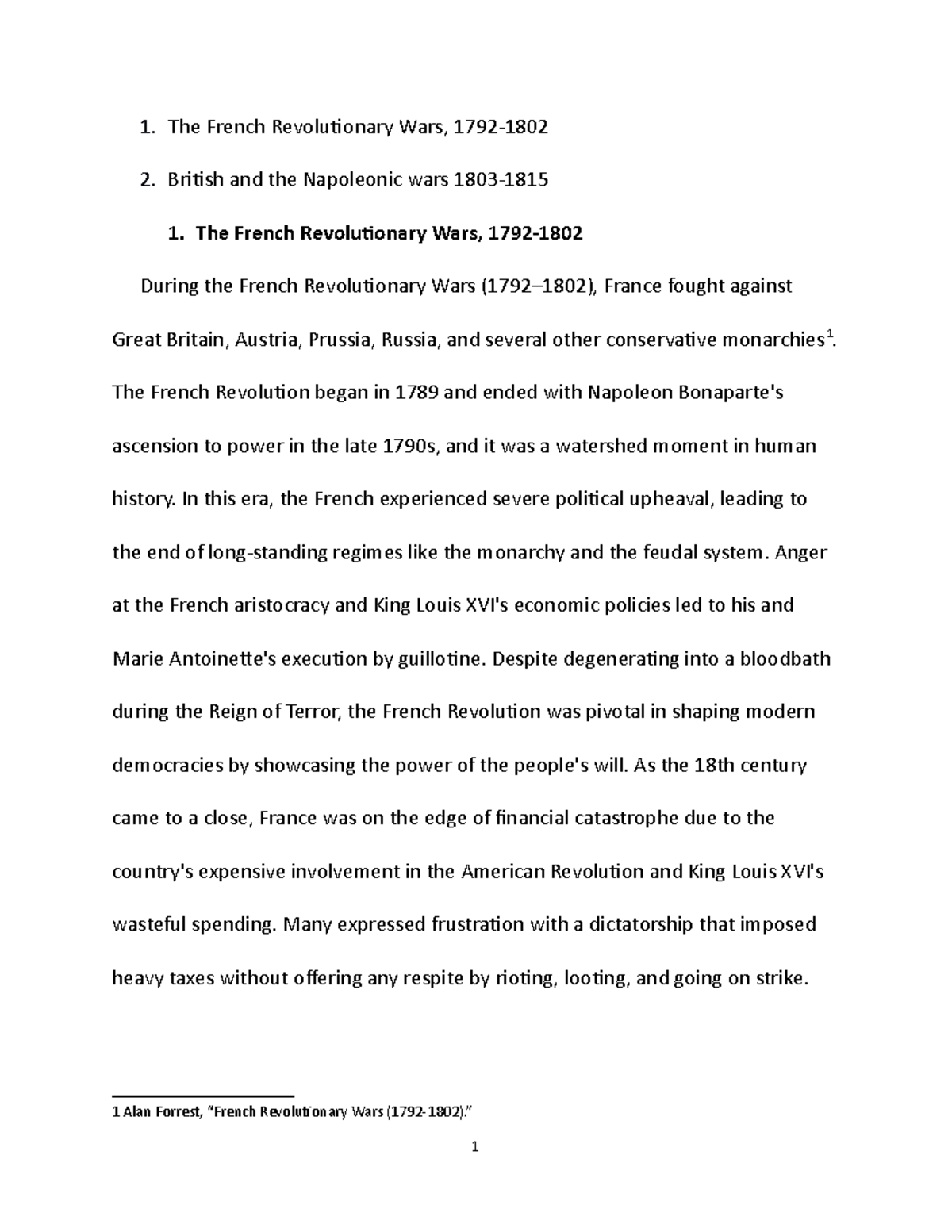 The british experience of warfare c1790 1918 - The French Revolutionary ...