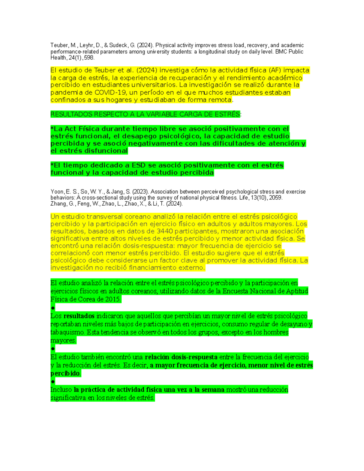 Resultados - xcxcxc c - Teuber, M., Leyhr, D., & Sudeck, G. (2024 ...