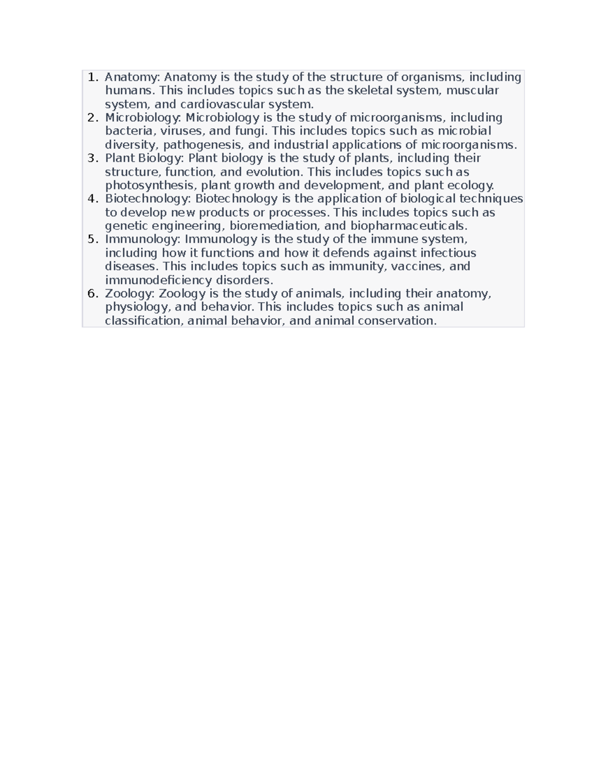 Biology lecture 2 - Anatomy: Anatomy is the study of the structure of ...